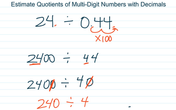 Estimate Quotients | Educreations