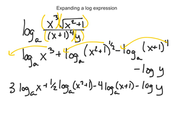 3.3 Expanding Log Expressions | Educreations