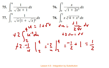 Lesson 4.5 - Integration by Substitution | Educreations