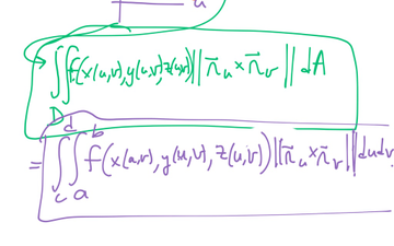Evaluating A Surface Integral When The Surface Is Given In Parametric ...