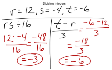 Dividing Integers | Educreations