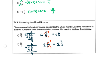 Math 7 4-4 Renaming Fractions | Educreations