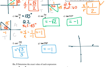 Math 30-1 Lesson 4.3 Trig Ratios | Educreations
