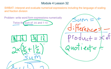 Module 4 Lesson 32 interpret and evaluate numerical expressions ...
