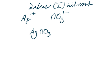 Formule van Zilver(I)nitraat | Educreations