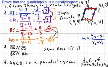 Coordinate Proof: Prove A Quadrilateral Is A Parallelogram | Educreations
