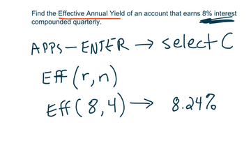 Math120C Effective Annual Yield | Educreations