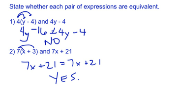 7.4 Expanding Expressions | Educreations