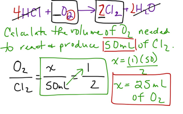 Volume Stoichiometry #2 | Educreations