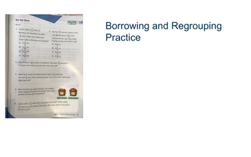 Borrowing And Regrouping Practice | Educreations
