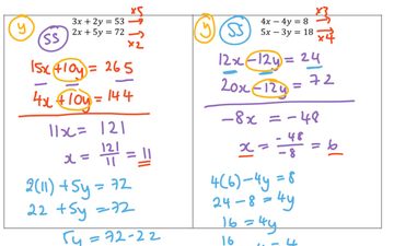 Solving Sim Equations Revision Of How To | Educreations