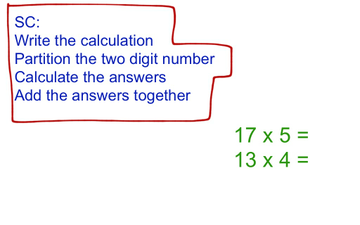 Multiplication By Partitioning | Educreations