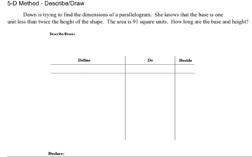 5-D Method - Describe/Draw | Educreations