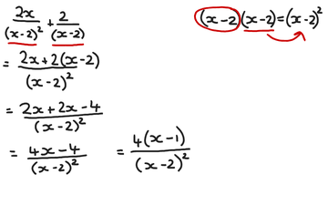 adding algebraic fractions | Educreations