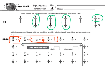 Rocket Math Equivalent Fractions | Educreations