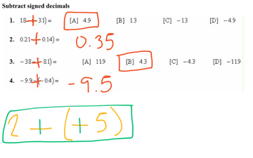 Subtract Rational Numbers | Educreations