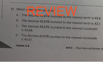 Unit 3 Decimals Review Day | Educreations