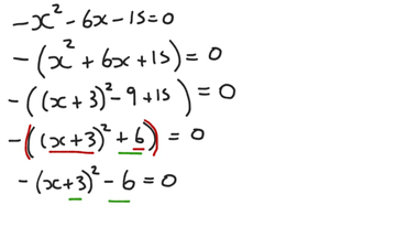 Completing The Square Negative X^2 | Educreations
