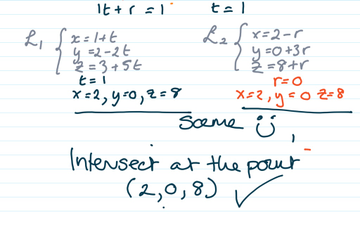 2 Lines Intersect In 3D | Educreations