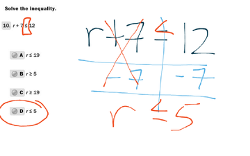 solving inequalities: adding or subtracting | Educreations