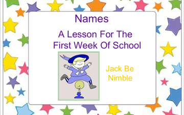 Names-A Lesson For The First Week Of School | Educreations