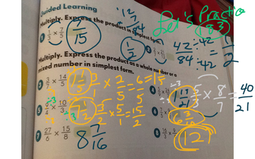 5th Grade Lesson 4.3 Multiplying Improper Fractions By Fractions ...