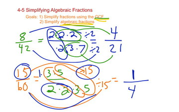 4-5 Simplify Algebraic Fractions | Educreations