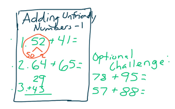 Computation 5- Adding Unfriendly Numbers, Part 1 | Educreations