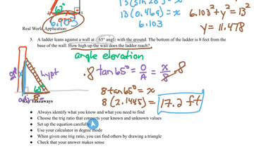 Solving Right Triangles With Trig Ratios | Educreations