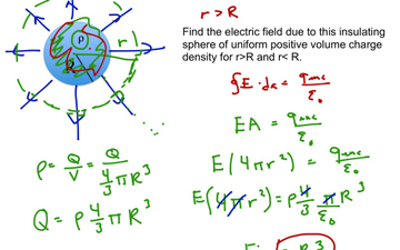 Gauss' Law Insulating Sphere | Educreations