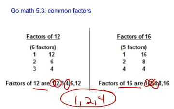Go Math: 5.3: Common Factors | Educreations