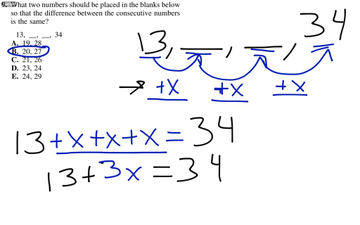 ACT Question 1-9 [sequences] | Educreations