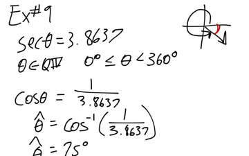 Trigonometry: Reference Angles And Calculators | Educreations