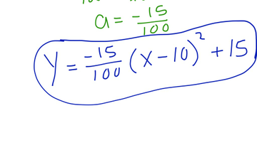 Parabola Word Problem- Write The Equation From A Situation | Educreations