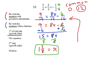 Fraction Equation Simplify And Solve | Educreations