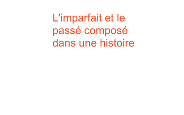 19. Imparfait Et Passé Composé Dans Une Histoire | Educreations