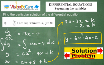 Particular solutions of differential equations | Educreations