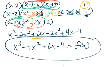 Writing A Polynomial From Zeros | Educreations