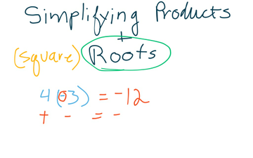 Simplifying Products And Square Roots | Educreations