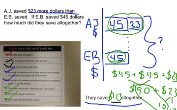 Comparison Problem - More Than And Altogether | Educreations