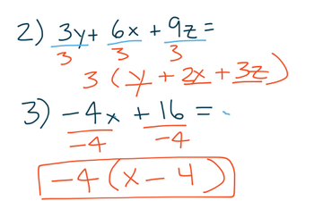 Pre-Alg Chapter 12 Distributing and Factoring | Educreations