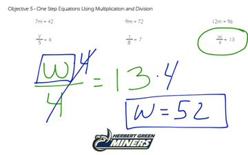 Objective 5 - One Step Equations Using Multiplication And Division ...