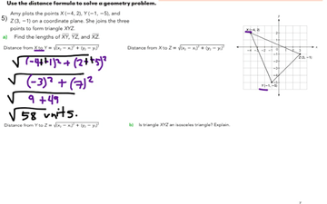 8th Grade Chapter 7.2 Understanding The Distance Formula | Educreations