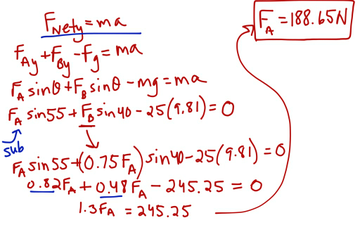Hanging Sign Problem (2 Unknown Forces) | Educreations