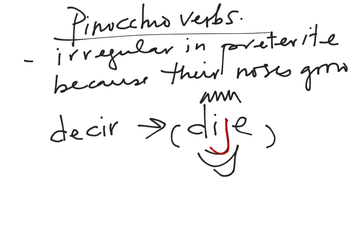 Pinocchio Verbs (irregular Preterite Verbs) | Educreations