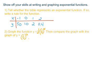 Write And Graph Exponential Decay Functions | Educreations