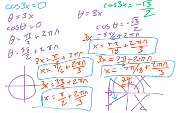 Algebra 2 - Double Angle Trig Equations | Educreations