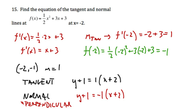 Derivative Rules RG #15 Tangent And Normal Lines | Educreations