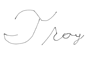 How To Write Troy In Cursive | Educreations