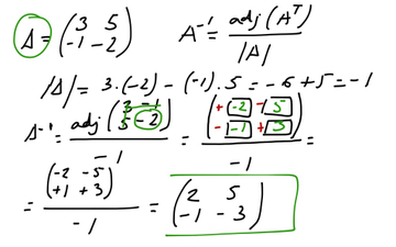 Matriz Inversa De Una Matriz 2x2 | Educreations